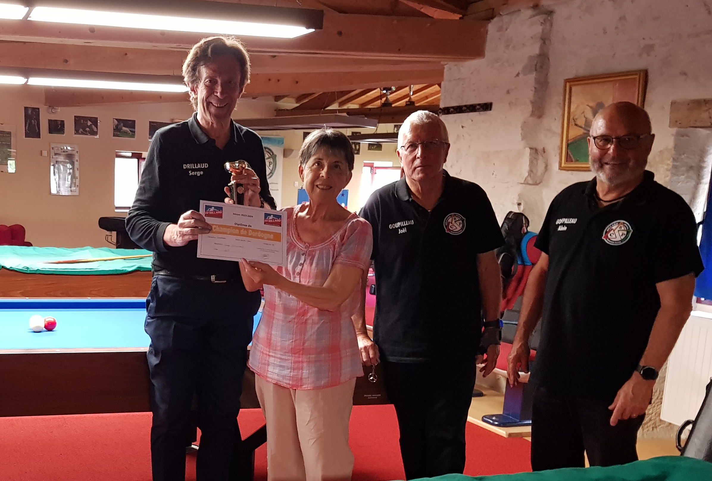 Championnats de Dordogne de billard - Fédération Française de Billard